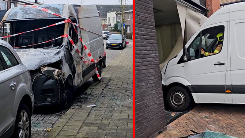 112-nieuws: bestelbus rijdt gevel van pand aan diggelen en ...