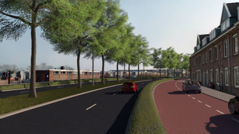 Merwedestraat naar één rijstrook